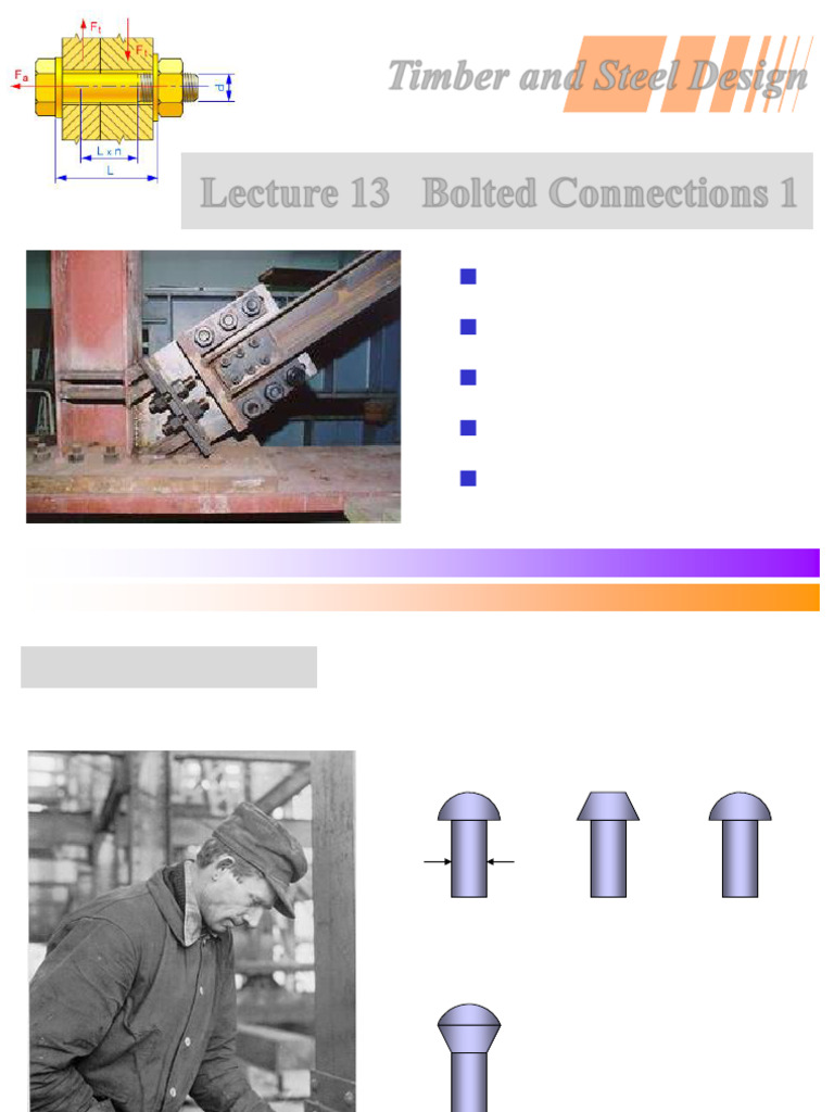 L13 Bolt Connection 1 | PDF | Screw | Rivet