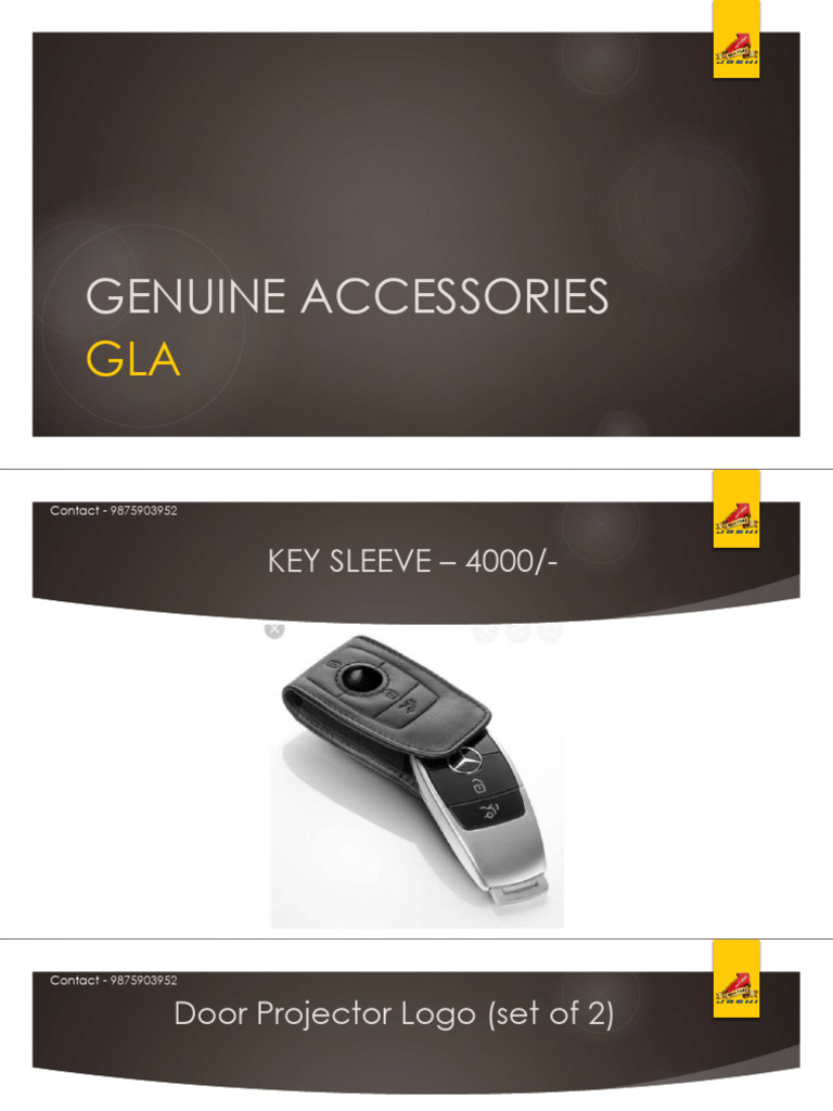 Gla Genuine Accessories | PDF
