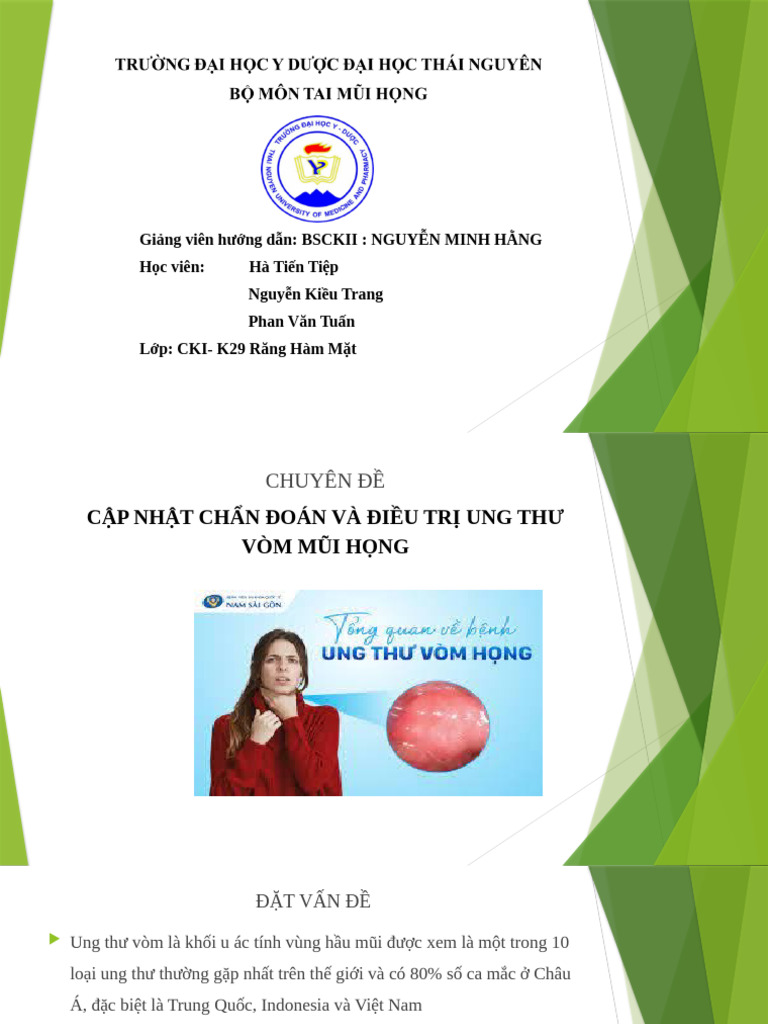 chuyên đề TMH Ung thư vòm mũi họng | PDF