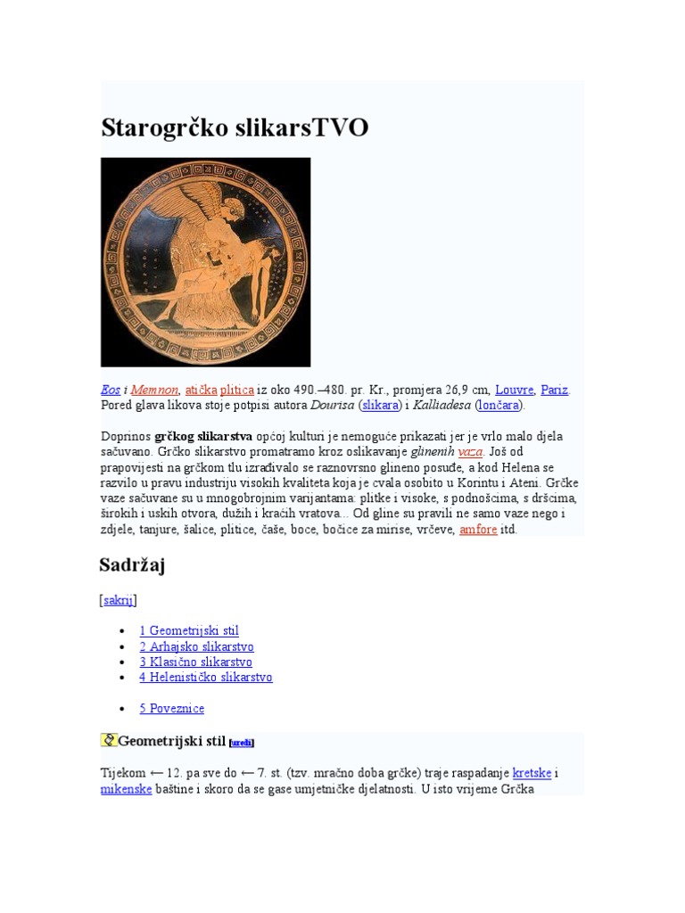 Grcka Skulptura | PDF