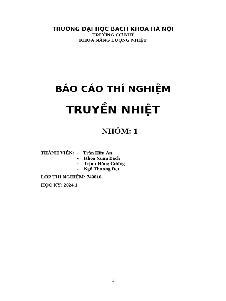 Bai-thi-nghiem TN nhóm-1 | PDF