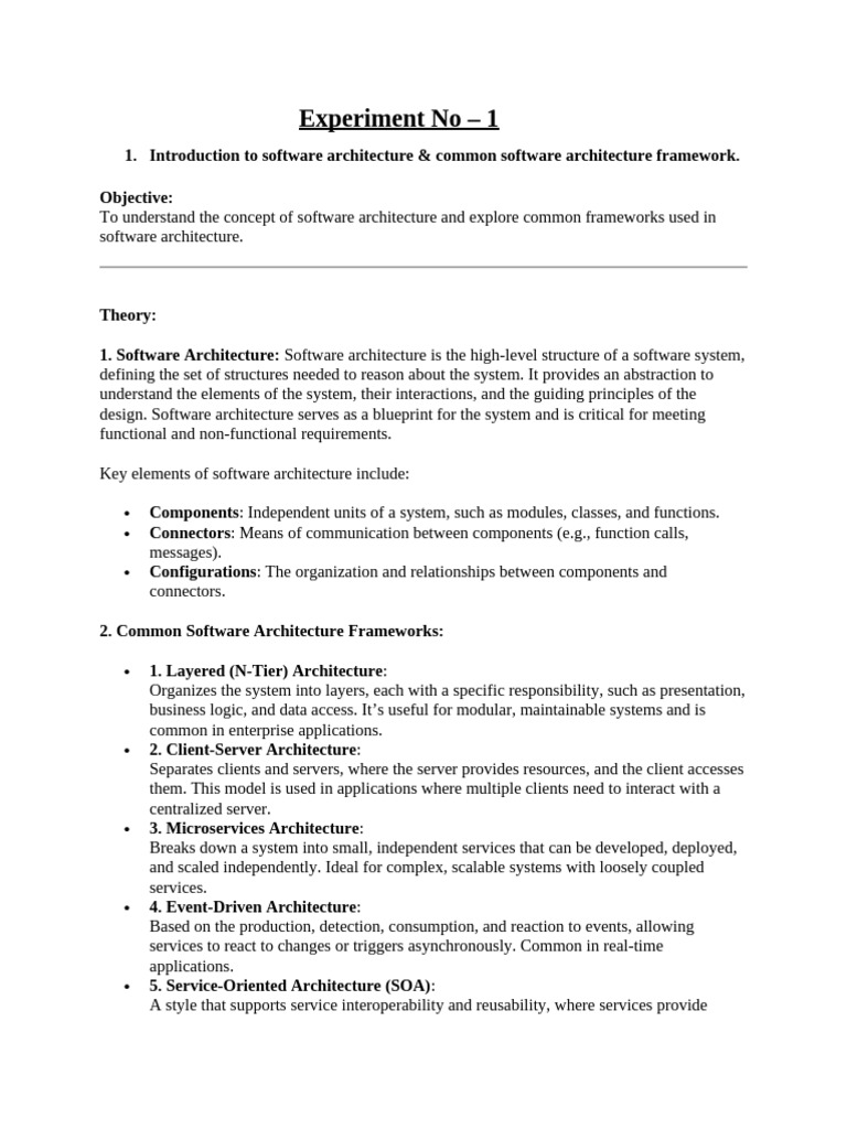 Experiment No | PDF | Common Object Request Broker Architecture ...