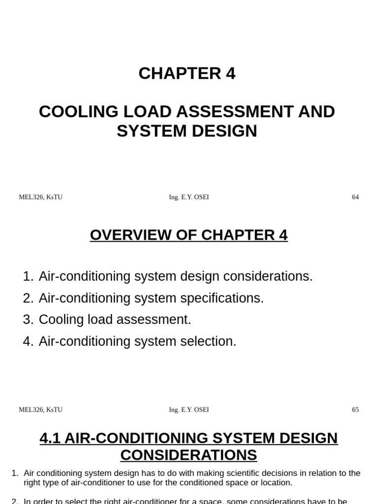 4 MEL326 Lecture | PDF | Air Conditioning | Continuum Mechanics