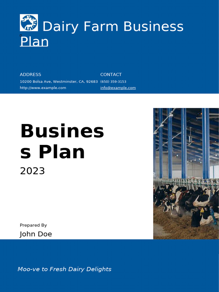 Dairy Farm Business Plan | PDF | Equity (Finance) | Business