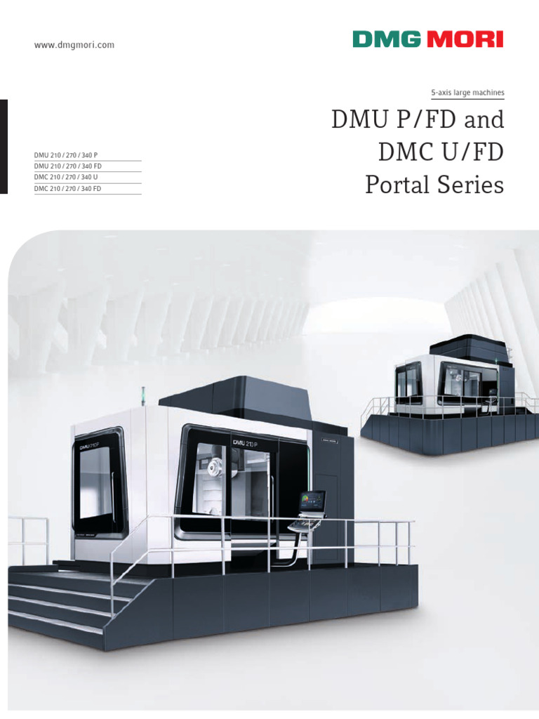 DMU 210/270/340 Portal Series Overview | PDF | Machining | Gear