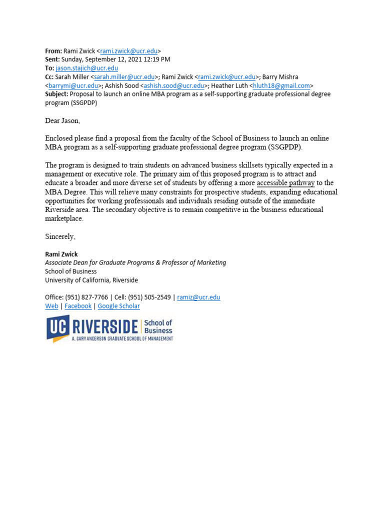 Online Mba Omba SSGPDP Proposal Packet 61574f8dba85b | PDF | Master Of ...