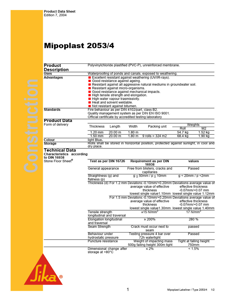 _02_ Mipoplast | PDF | Materials | Building Engineering