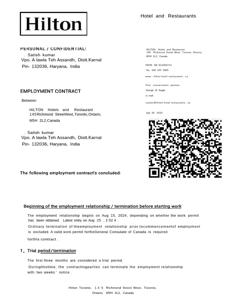 Wa0004 Satish Kumar | PDF | Employment | Salary