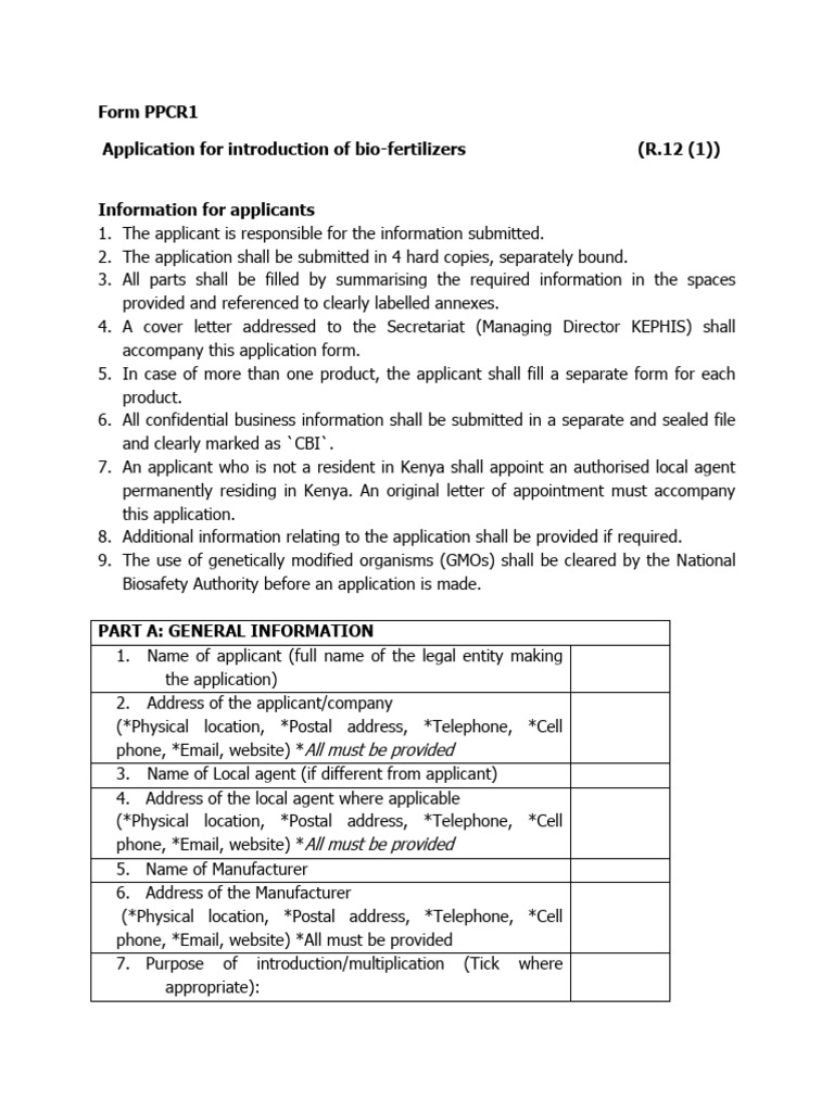 Application Form Biofertilizer 2022 | PDF | Toxicity