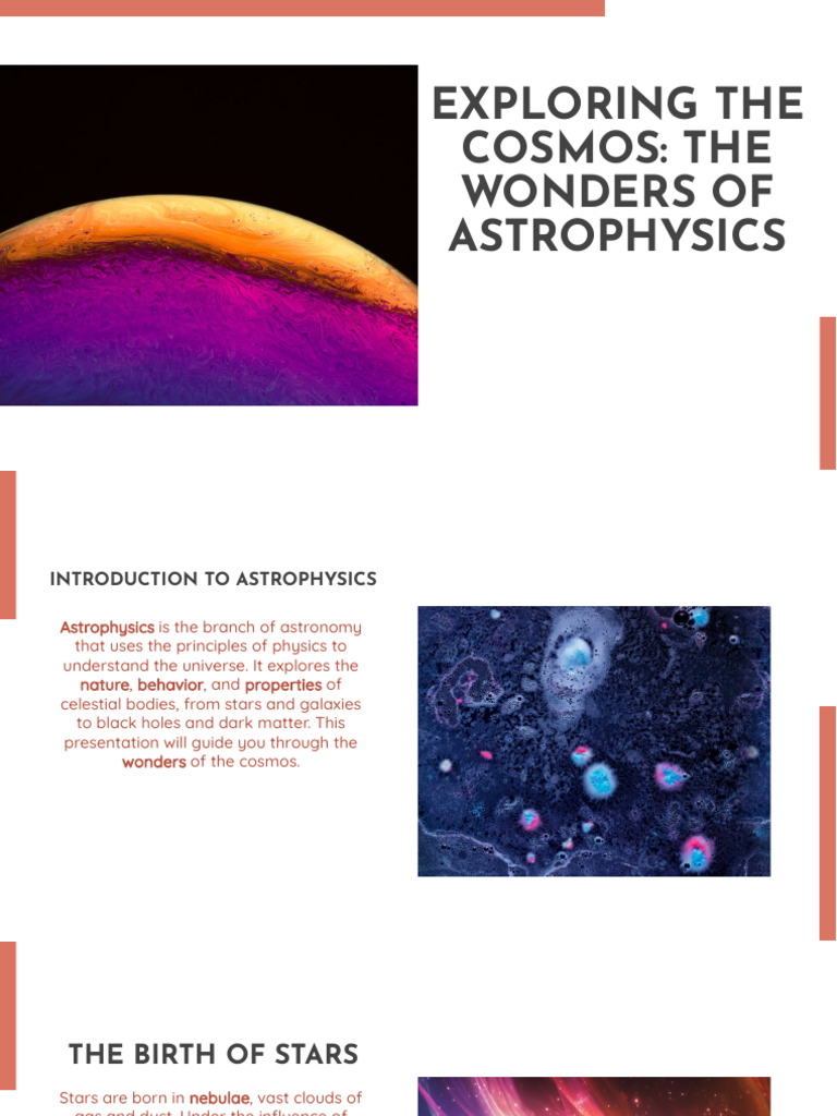 Slidesgo Exploring The Cosmos The Wonders of Astrophysics ...