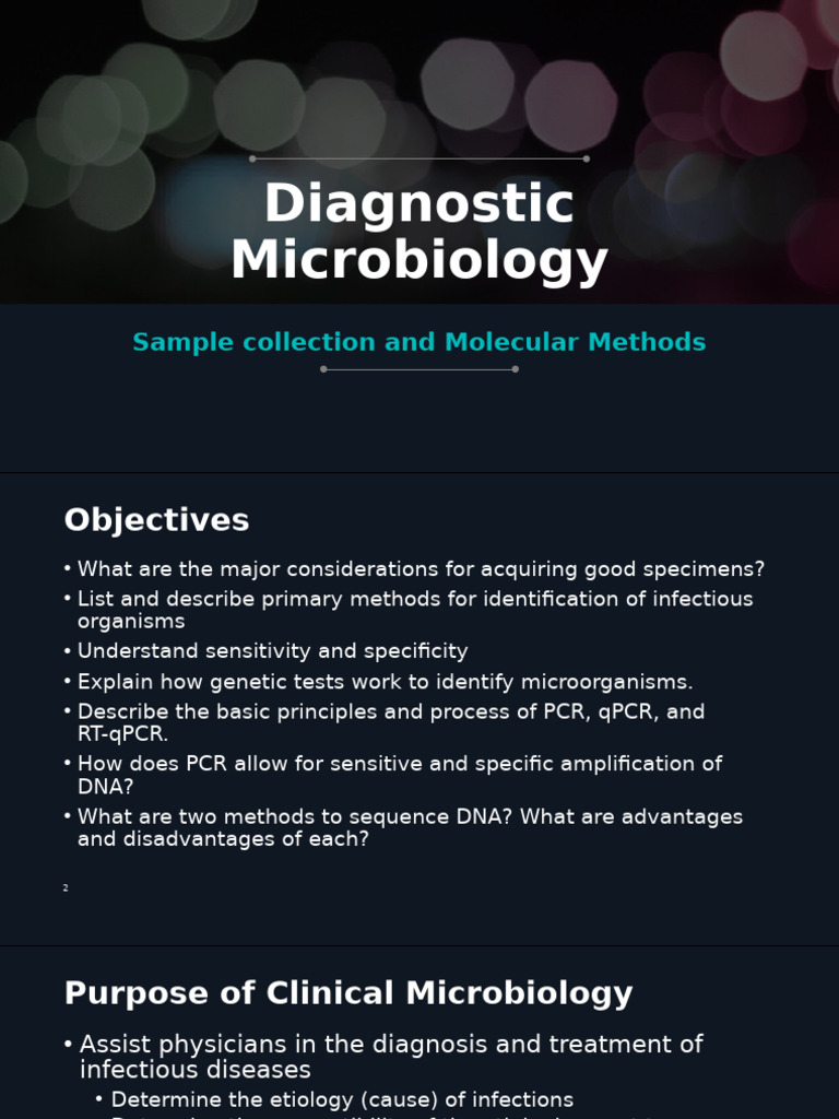 30 - Diagnostic Microbiology | PDF | Polymerase Chain Reaction | Real ...