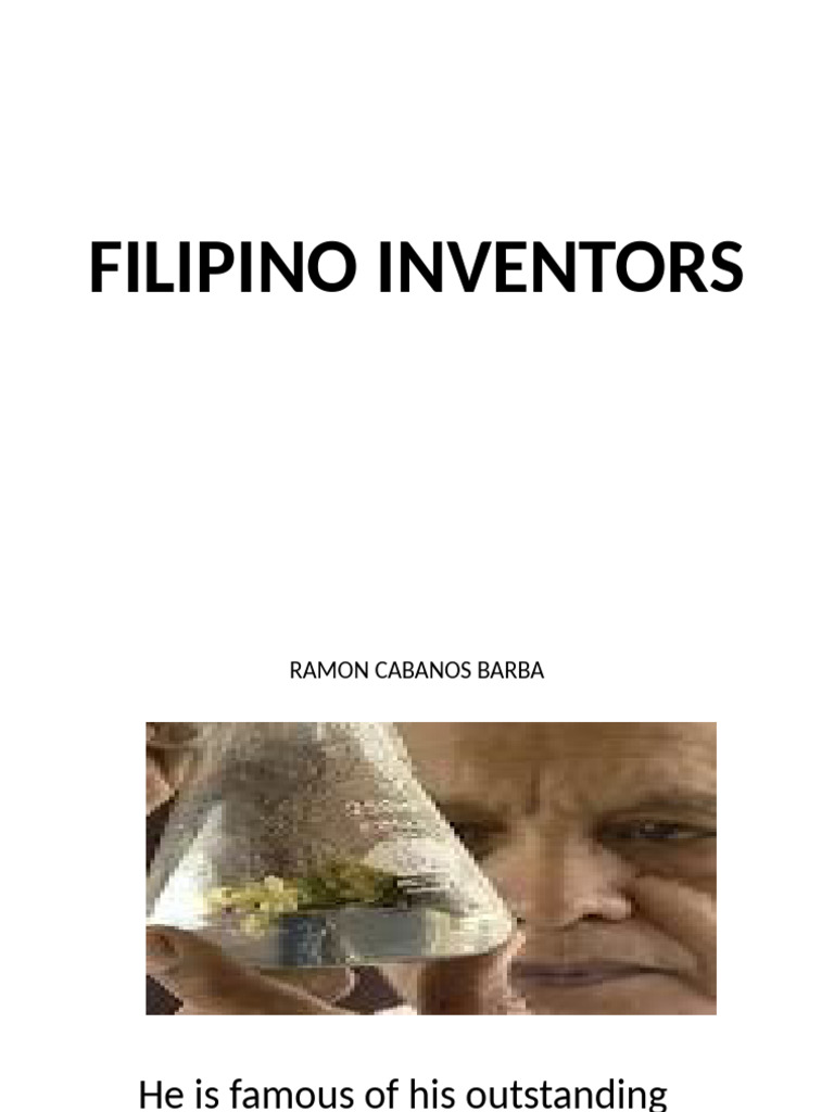 Filipino Inventors. and Science Schools Prelim Sts | PDF | Science ...