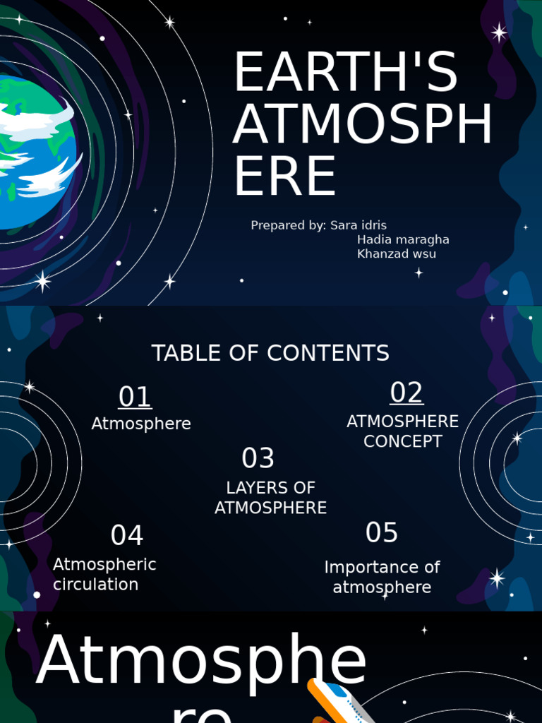 Earth's Atmosphere Class by Slidesgo SARA | PDF | Atmosphere ...