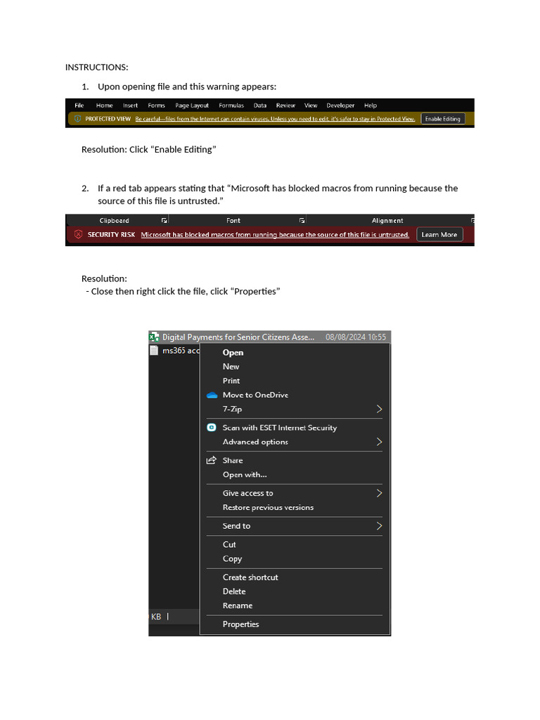 Troubleshooting Guide For Macros Being Disabled | PDF