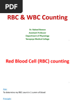 Hemocytometer Manual Cell Count Guide | PDF | Red Blood Cell | White ...