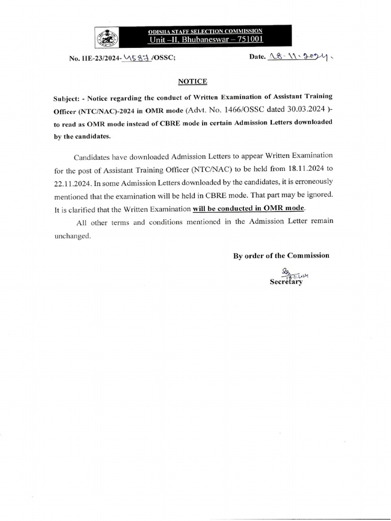 Notice No.-4587 - 0001 | PDF