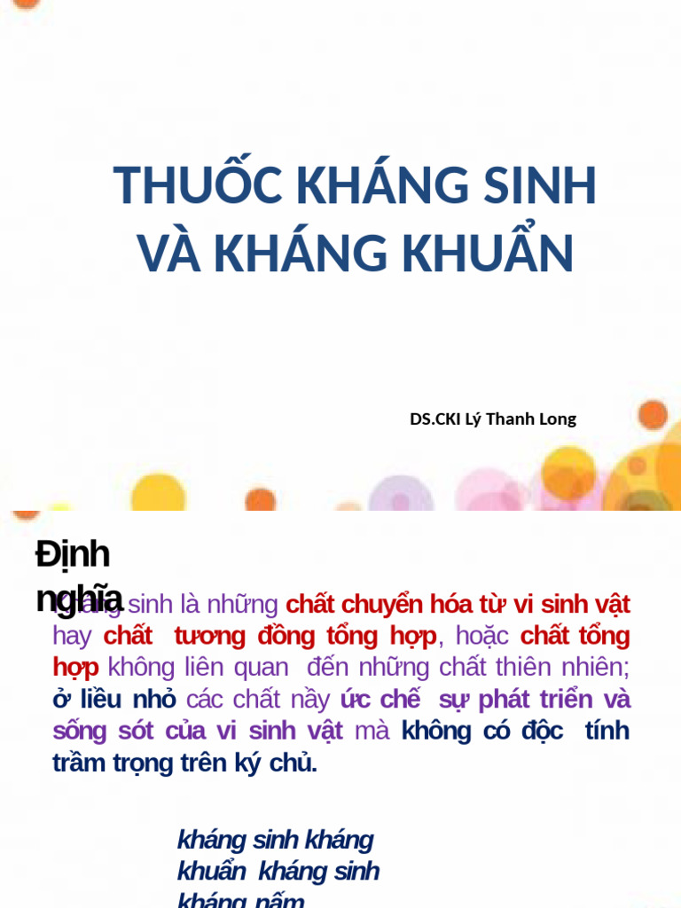 b8 - Thuoc Khang Sinh Va Khang Khuan | PDF