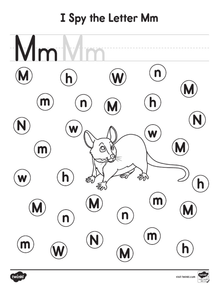I Spy The Letter M Activity | PDF