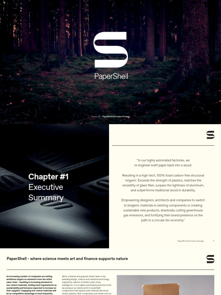 PaperShell Information Package v2 2 | PDF | Recycling | Sustainability