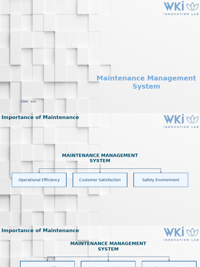 Maintenance Management System | PDF | Business
