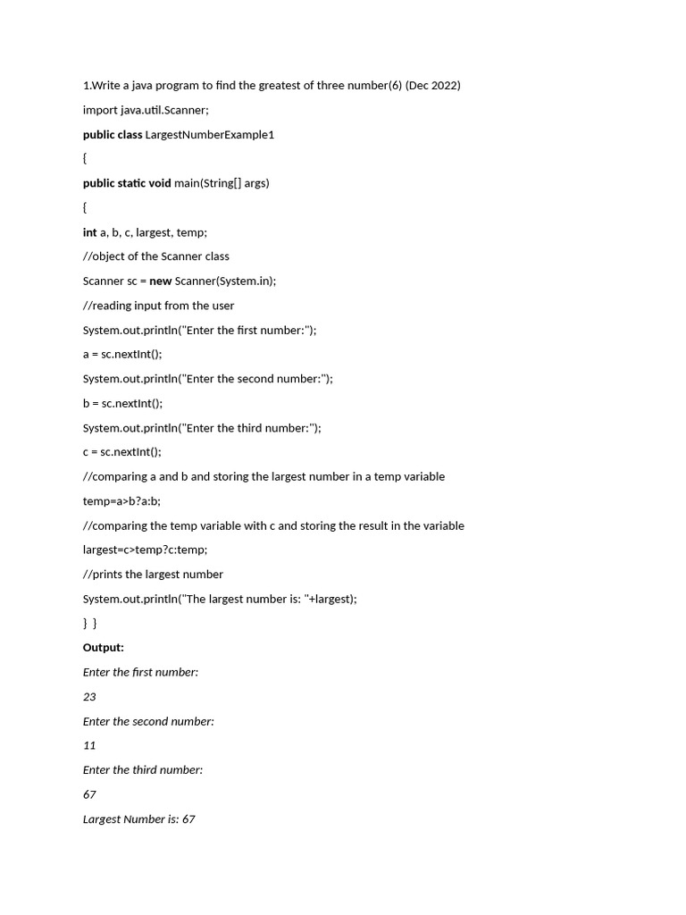 Oops University Asked Programs | PDF | Systems Architecture | Computer ...