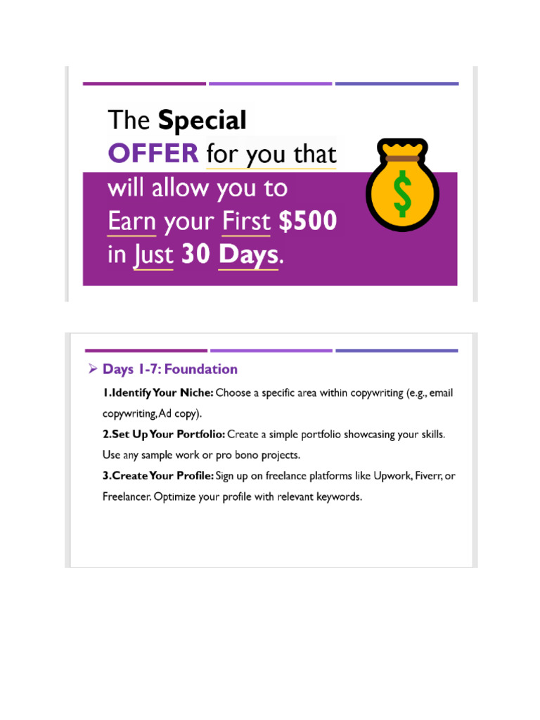 Exact Roadmap To Earn Your First Your First $500 in Just 90 Days | PDF