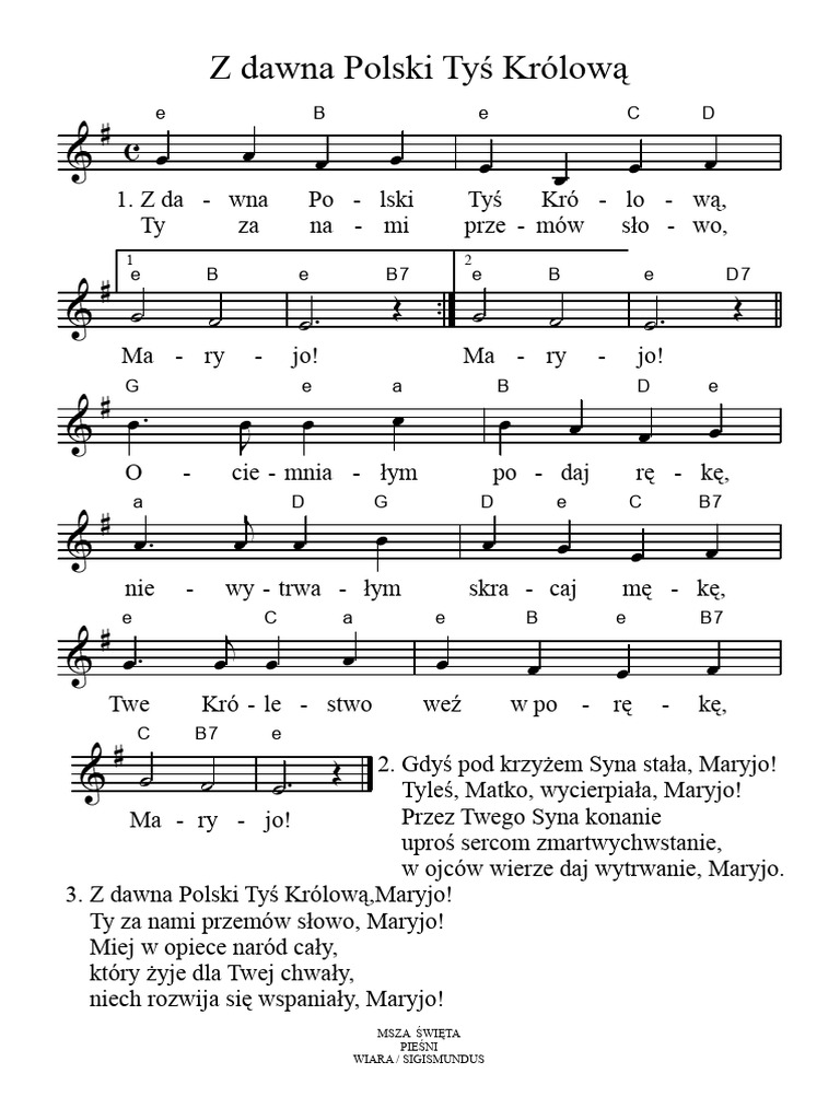 Z Dawna Polski Tys Krolowa | PDF