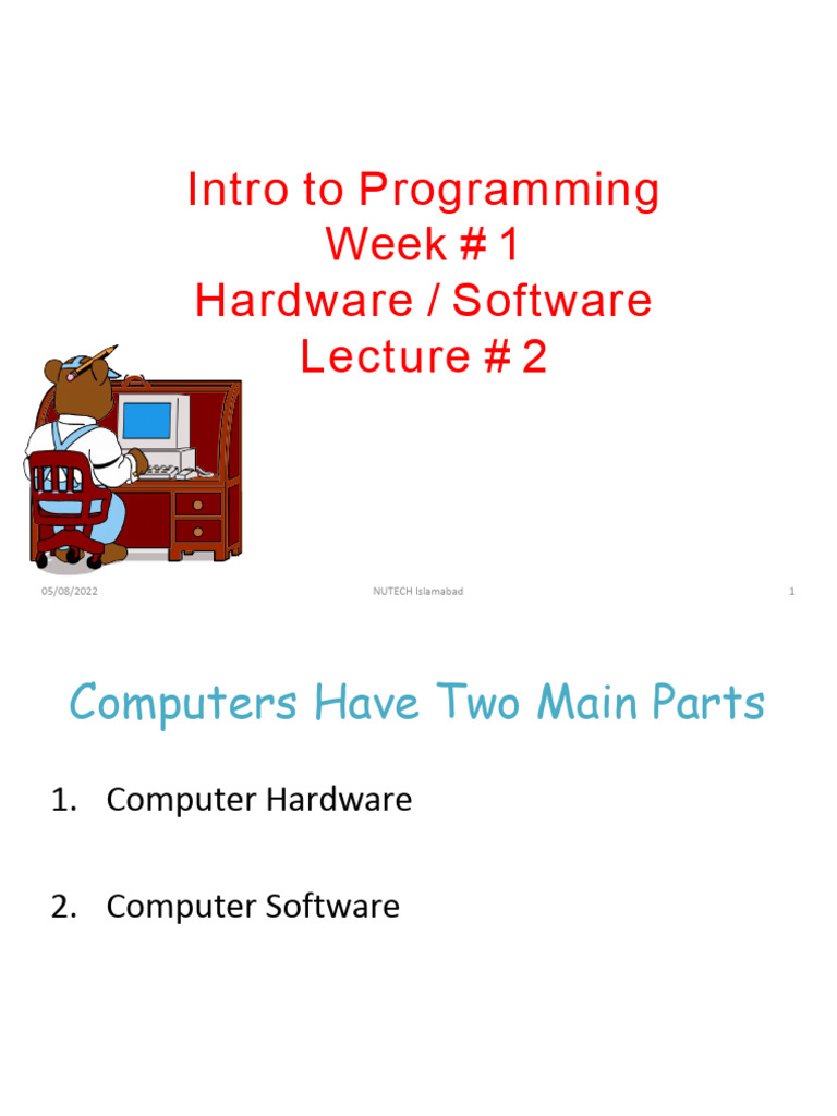 Lecture 2 Introduction Ii Pdf Programming Computer Program