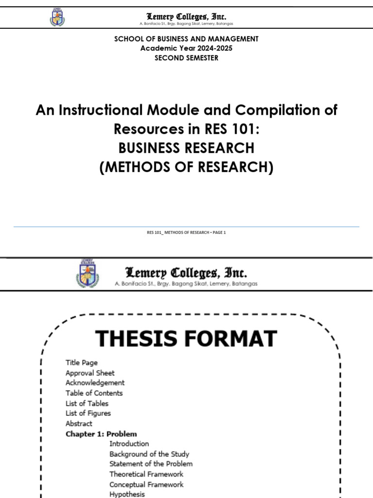 Business Research Methods Module | PDF | Buoyancy | Force