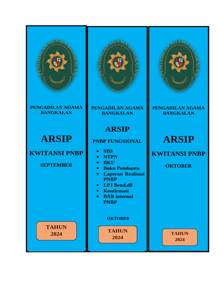 Label Ordner PNBP | PDF