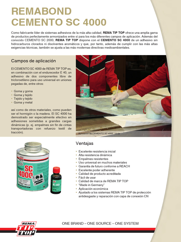 Ficha Tecnica Pegamento Sc4000 Endurecedor Karflex | PDF | Adhesivo | Cemento