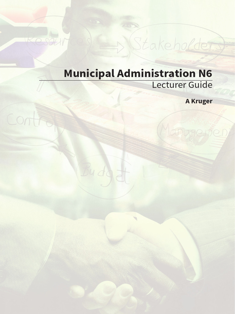 N6 Municipal Administration Lecturer Guide 1 | PDF | Employment | Expense