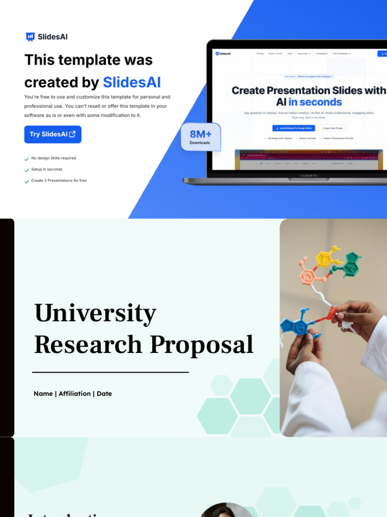 University Research Proposal Presentation Template | PDF | Methodology | Cognition