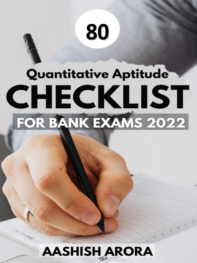 Quant Checklist 80 PDF 2022 by Aashish Arora | PDF | Rupee