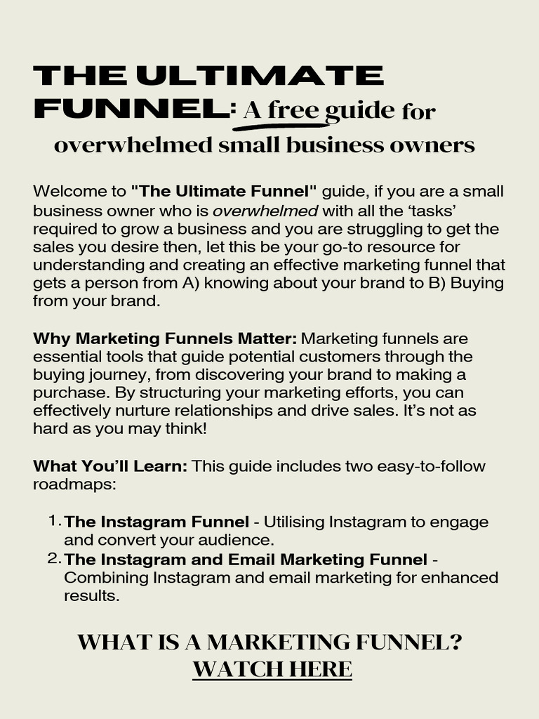 The_Ultimate_Funnel_Guide | PDF | Marketing | Brand