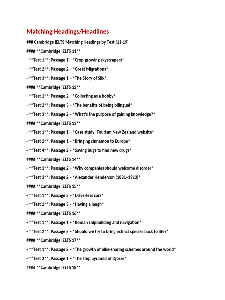 Matching Headings | PDF | Business | Computers