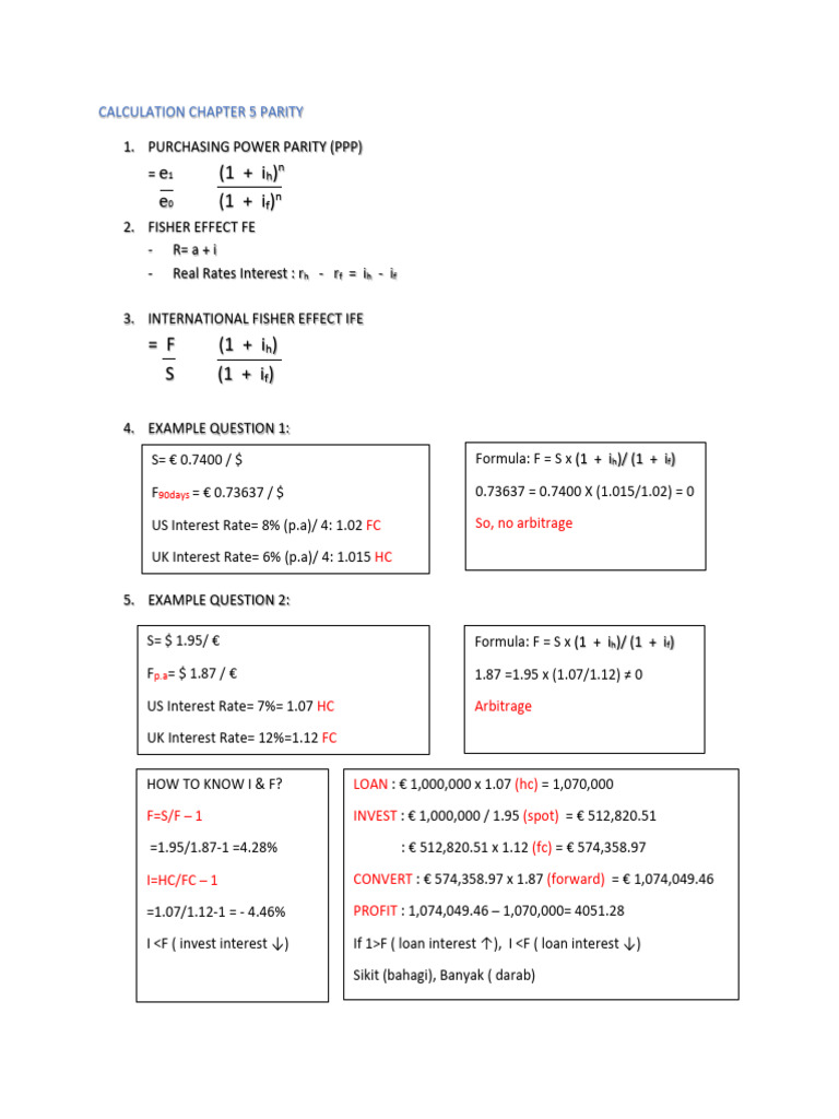 Calculation Chapter 5 Parity | PDF | Teaching Methods & Materials