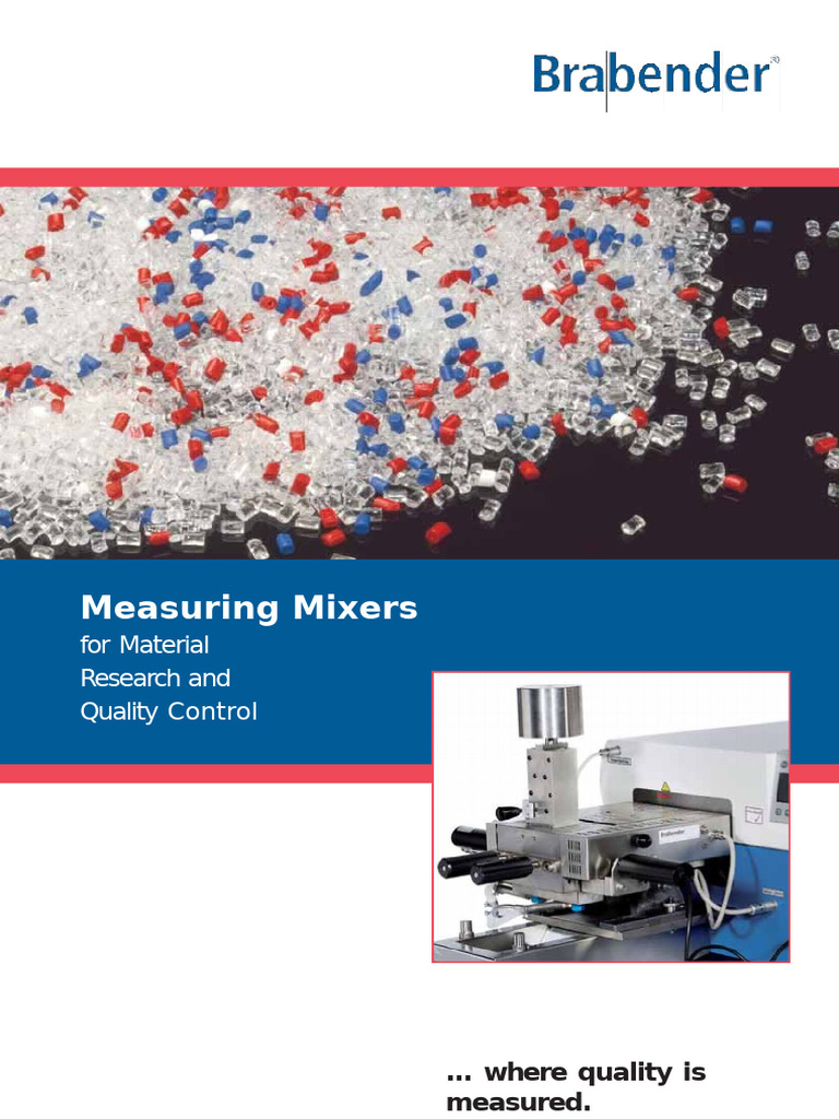 Measuring Mixers For Material Research and Quality Control Where ...
