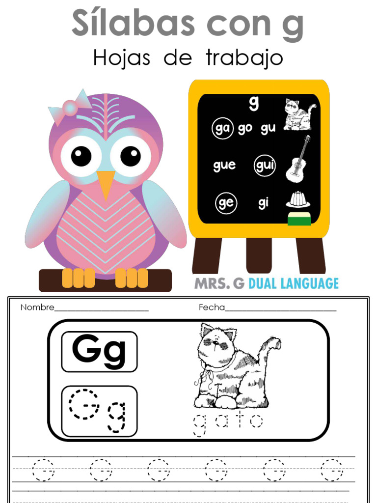 Silabas Con G-Compressed | PDF