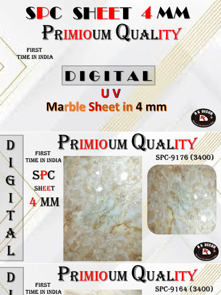 SPC Sheet 4mm.. | PDF | Technology & Engineering