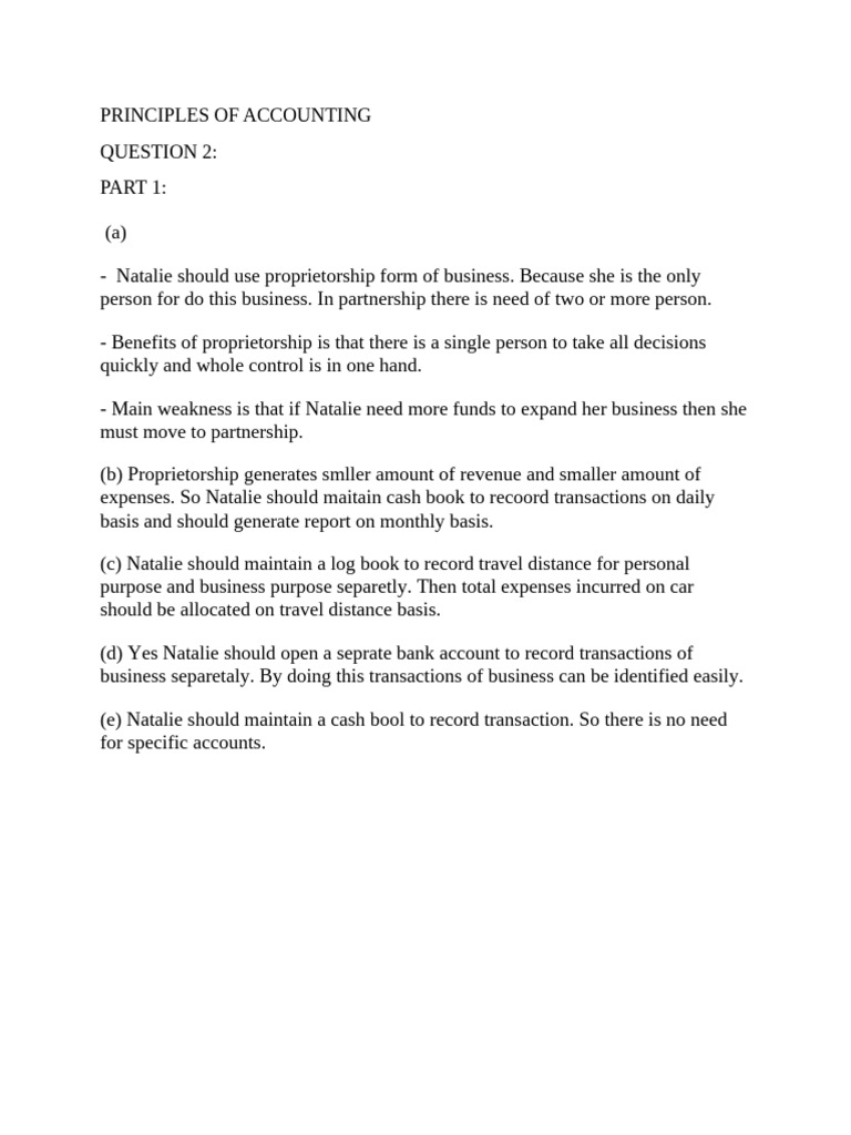 Principles of Accounting | PDF