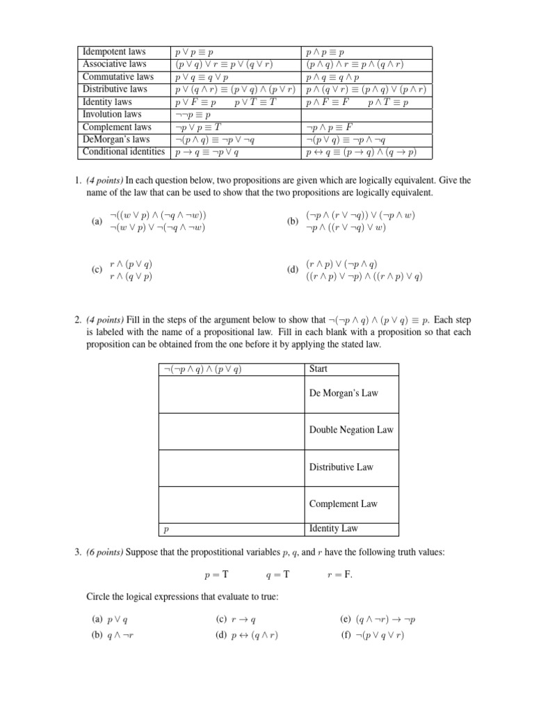 Test 1 | PDF | Logic | Formalism (Deductive)