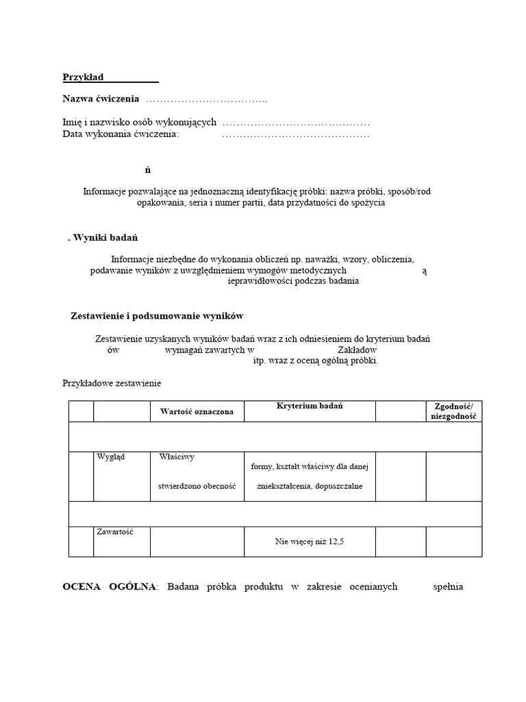 Ekspertyza - Przyklad | PDF