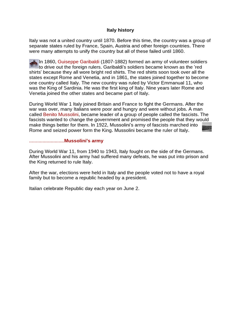 Italy History | PDF | Politics | Travel