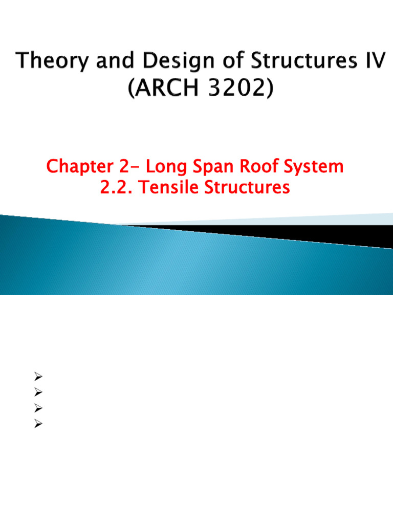 1tensile Structures TDS 4 | PDF | Stress (Mechanics) | Physical Sciences