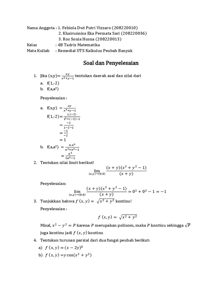 Remedial - Febi, Nisa Dan Sonia - 4b TMTK | PDF