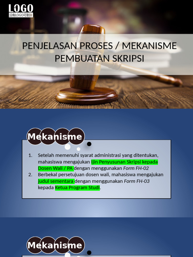 11 Mekanisme Penyusunan Skripsi | PDF