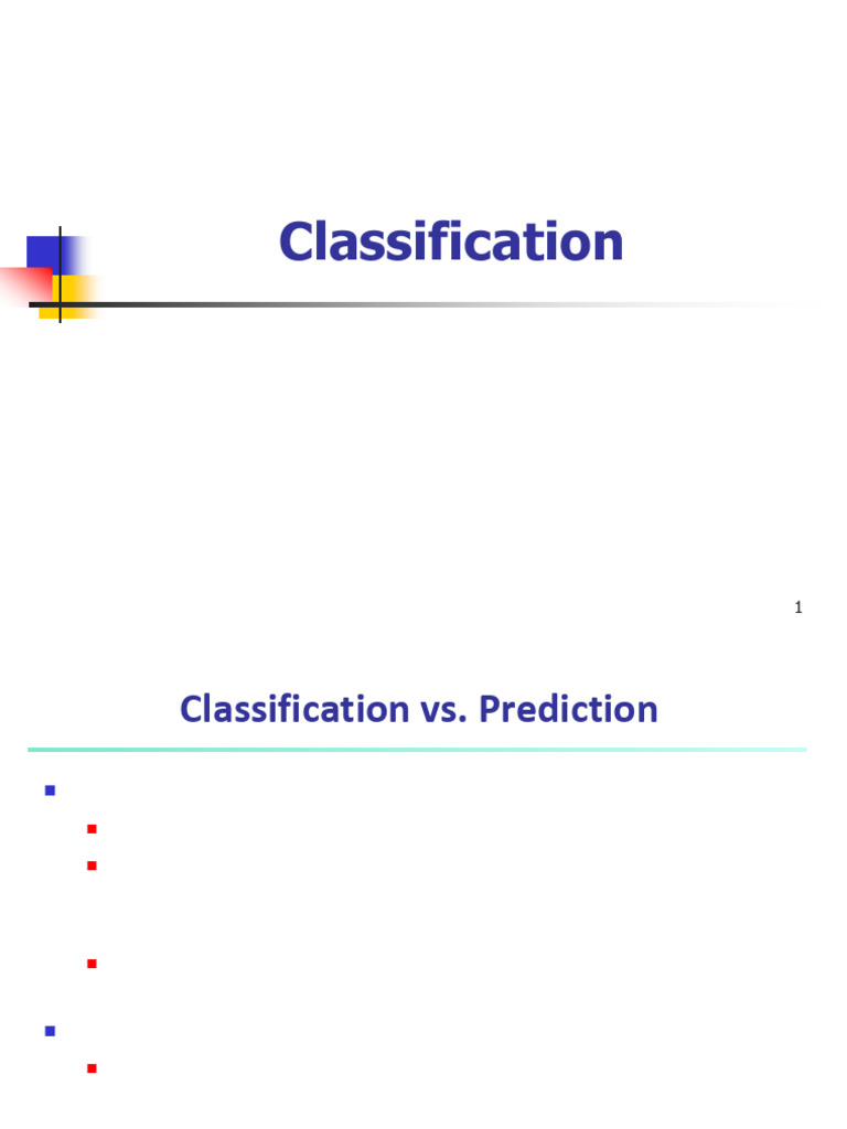 Classification Intro | PDF | Statistical Classification | Cluster Analysis Classification Intro | PDF | Statistical Classification | Cluster Analysis