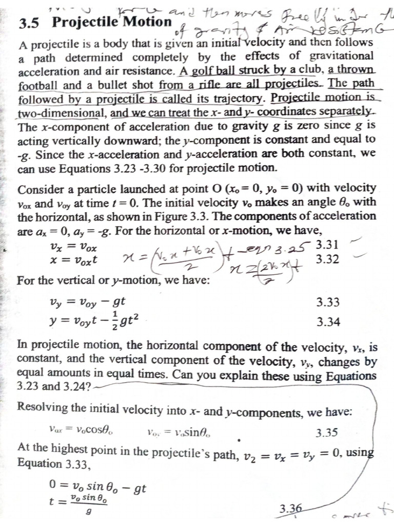 Projectile Motion 1 | PDF