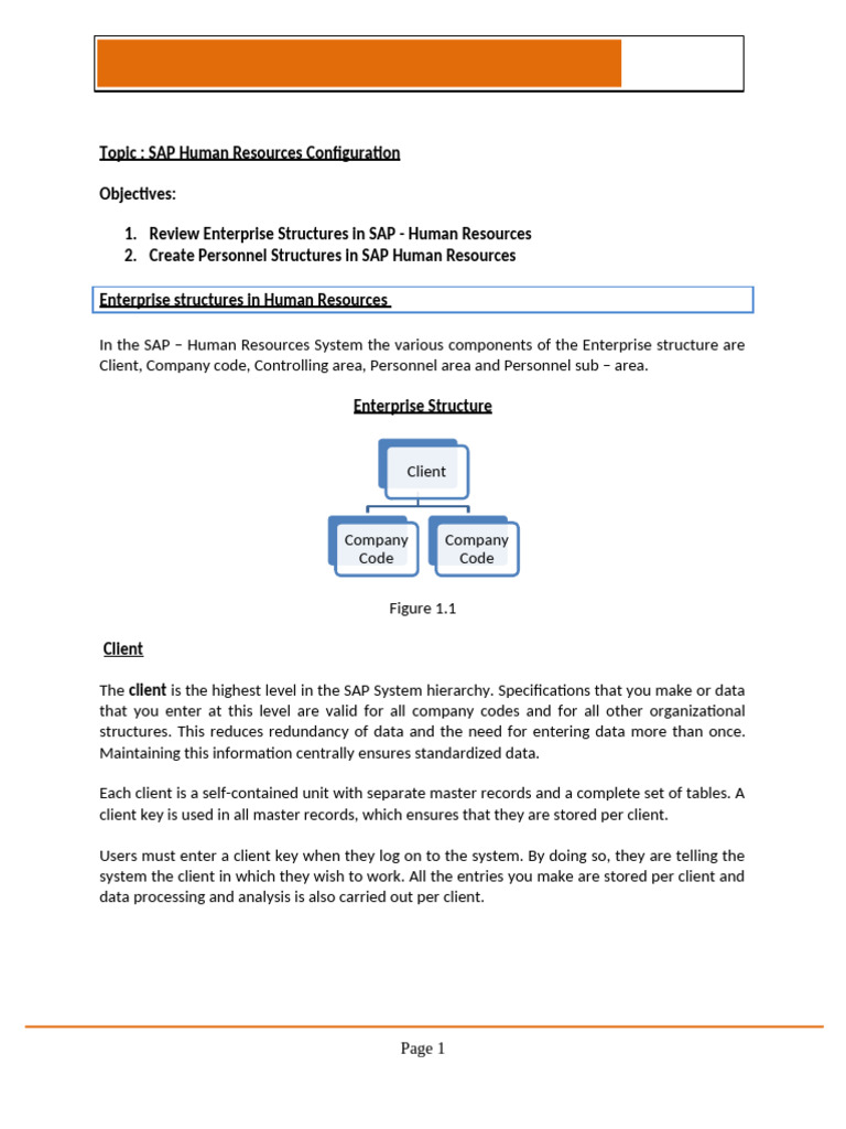 SAP HR Configuration Overview | PDF | Human Resource Management ...